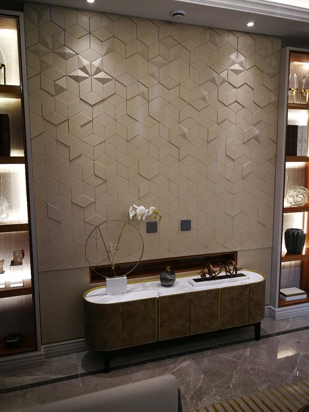 Abstract Modern White 3D Wall Panels ⋆ Emirates Home