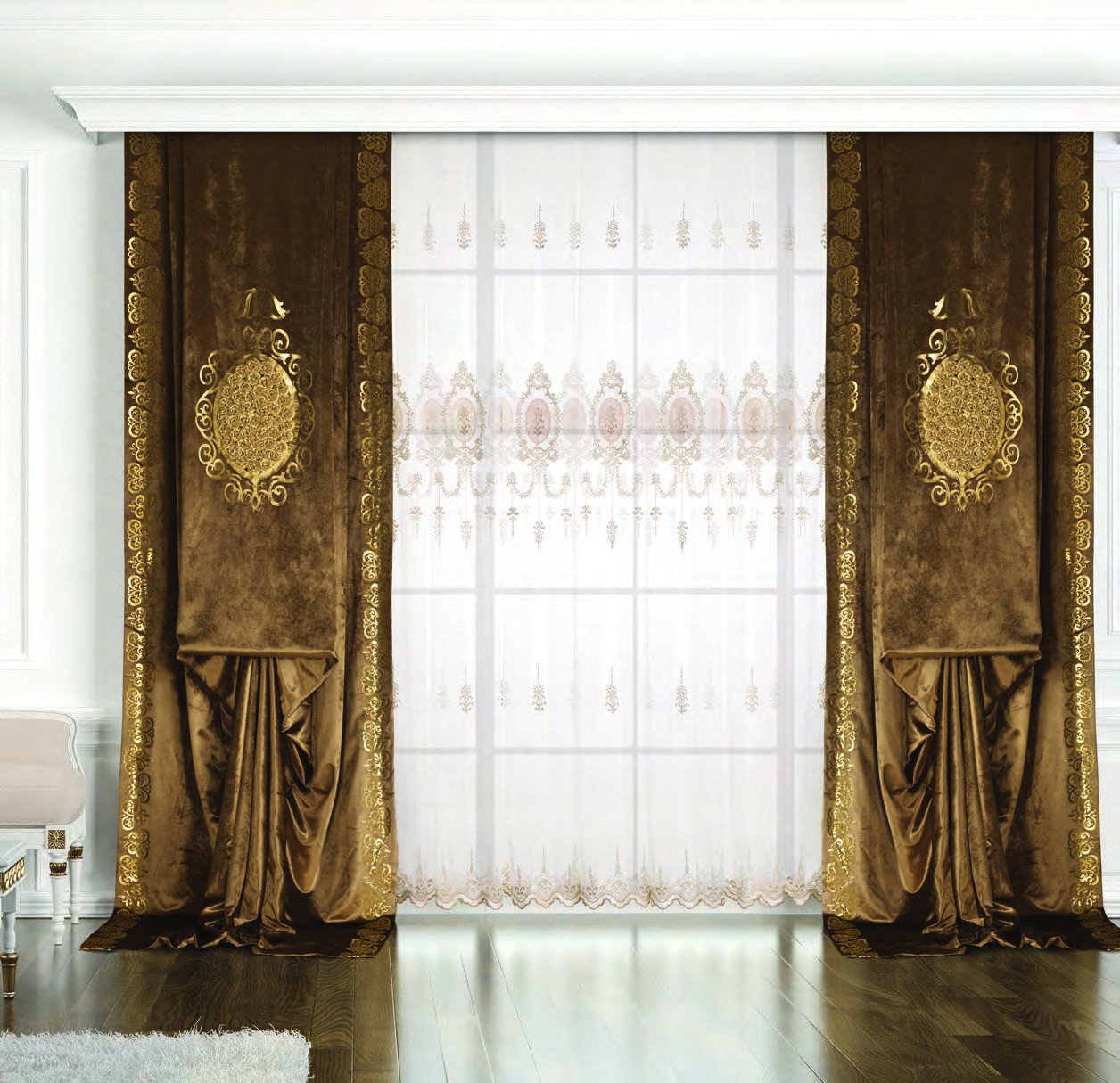 Light Brown Velvet Curtains ⋆ Emirates Home