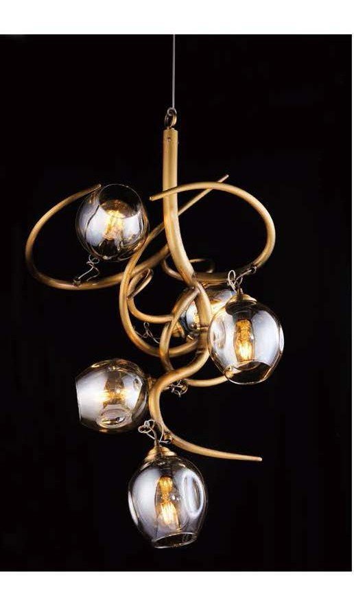 Penta Light Bulb Chandelier ⋆ Emirates Home