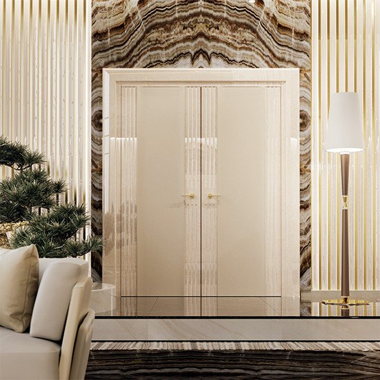 Stunning Gold Pattern Door ⋆ Emirates Home