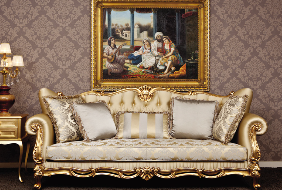 Gold Rich Luxury Sofa ⋆ Emirates Home