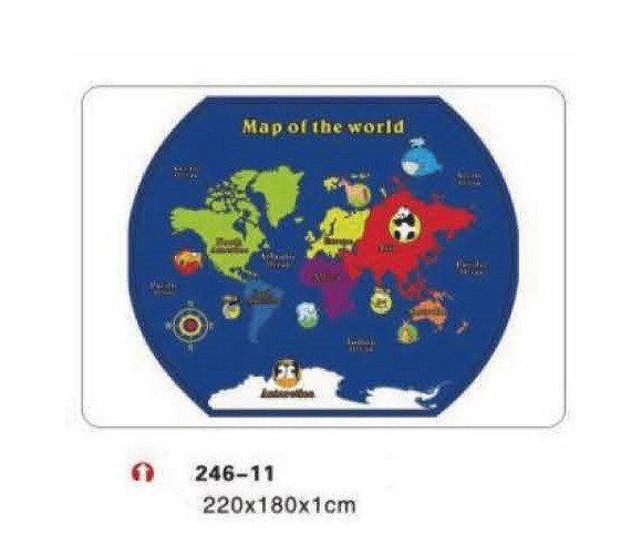 World Map Mat For Play Area ⋆ Emirates Home
