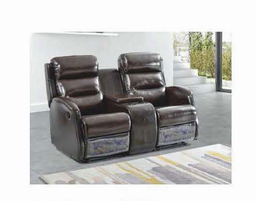 Dark Brown 2 Person Recliners Set ⋆ Emirates Home