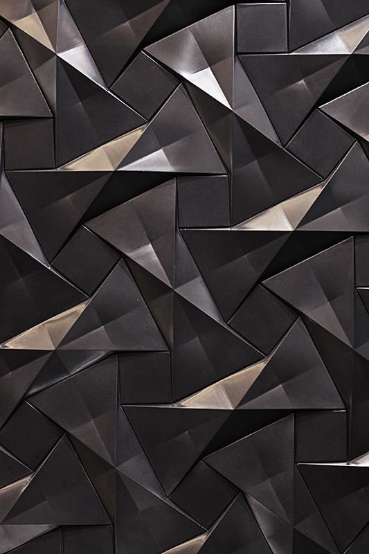 Candy-Shaped Wall Panels In Black ⋆ Emirates Home