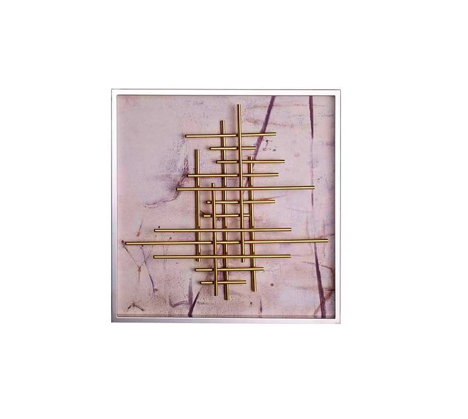 Wall Accent With Abstract Rods ⋆ Emirates Home