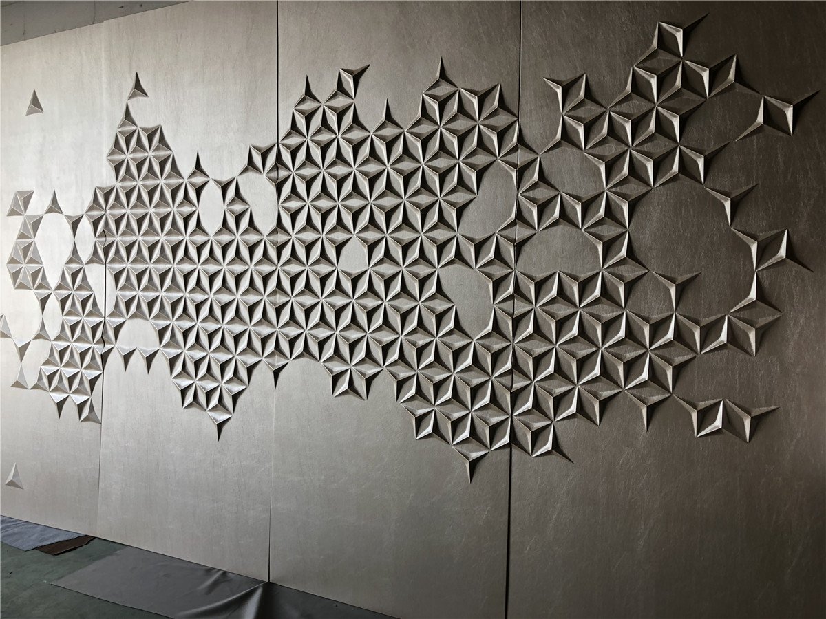 3D Wall Panels In Diamond Design ⋆ Emirates Home