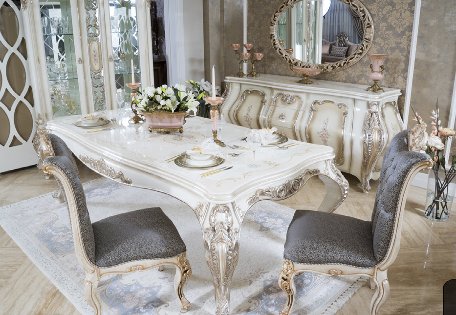 Classical Theme Dining Table ⋆ Emirates Home