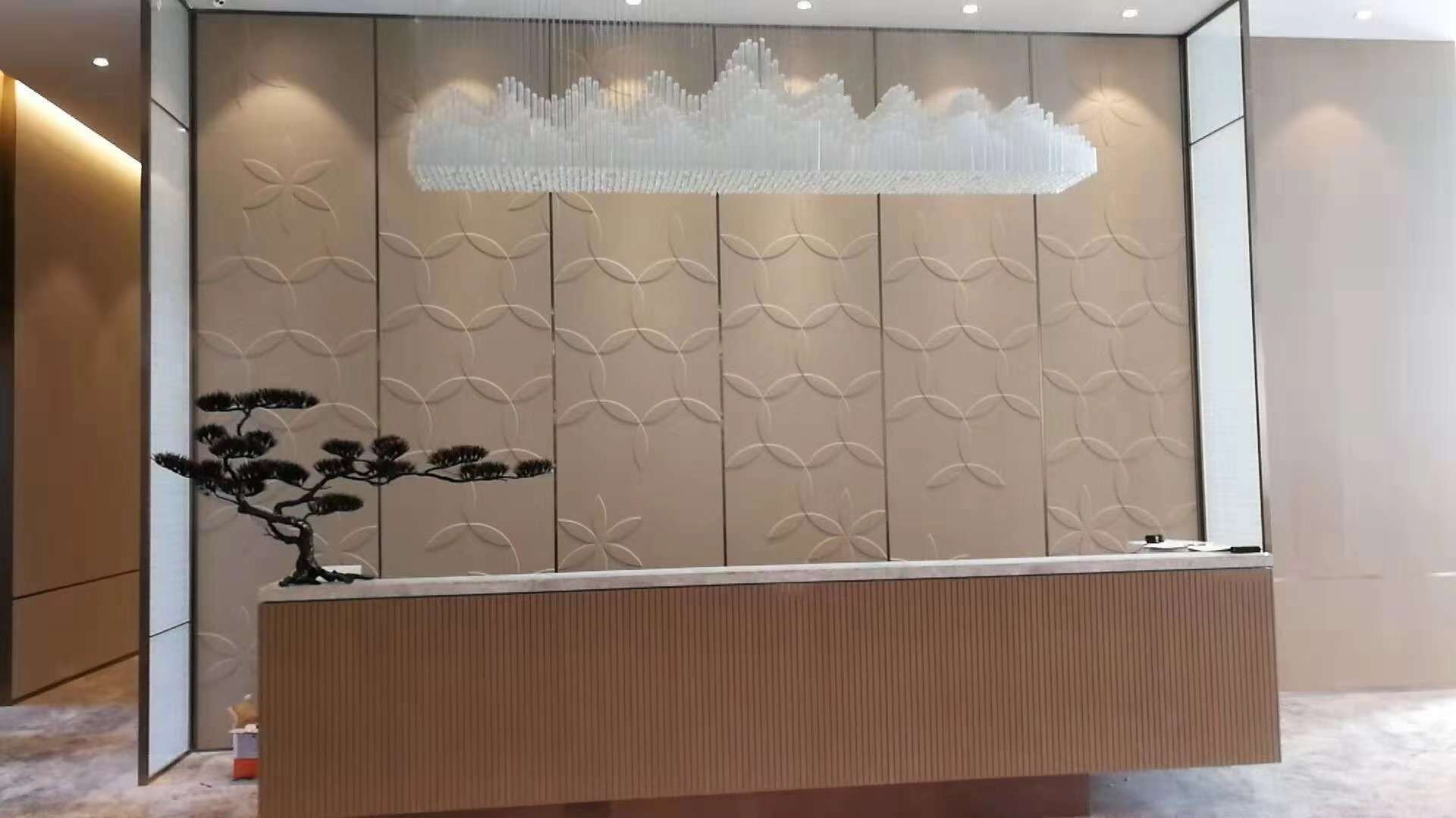Carving Flower Embossed Wall Panels ⋆ Emirates Home