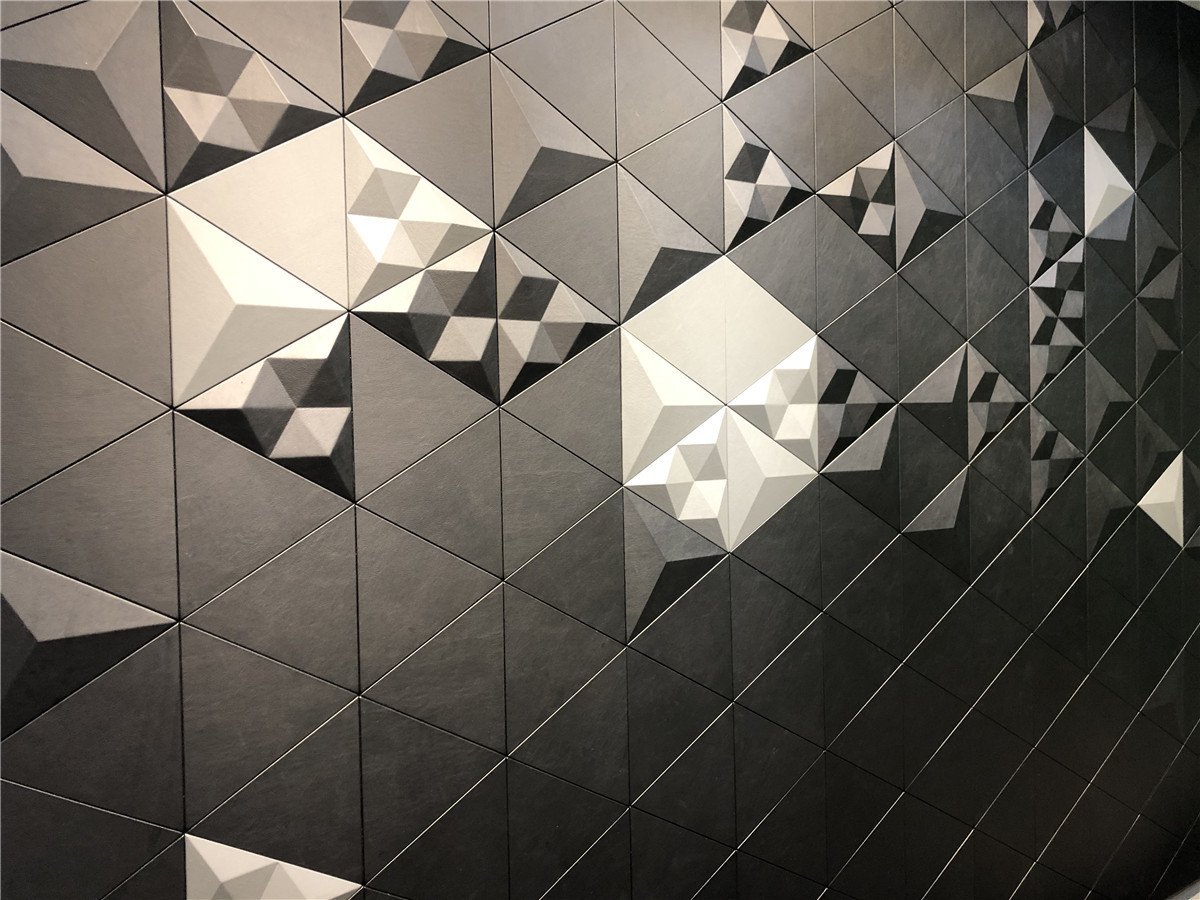 Gray Geometric Wall Panels ⋆ Emirates Home