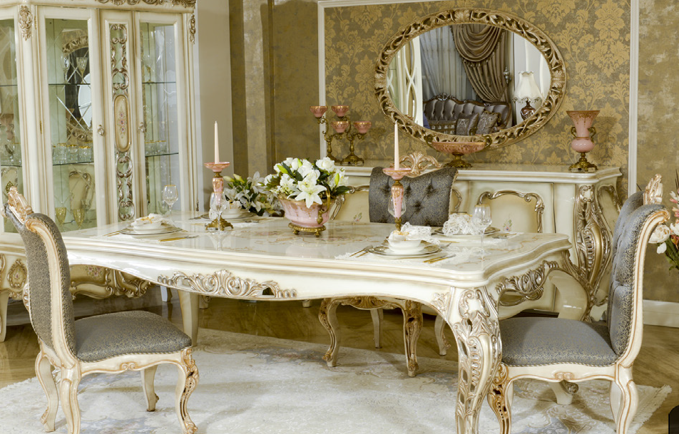 Classical Theme Dining Table ⋆ Emirates Home