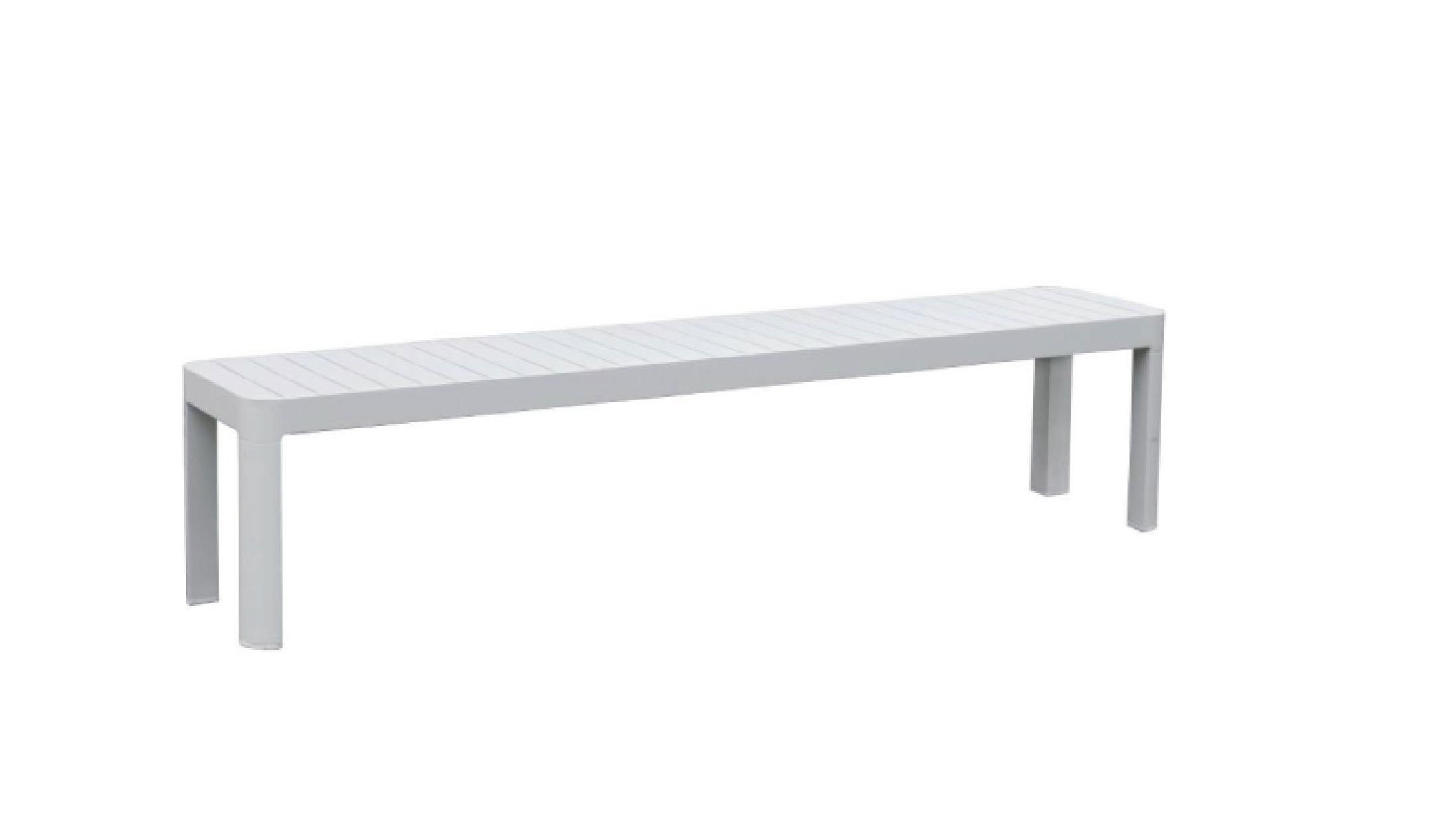 Clear Long White Bench ⋆ Emirates Home