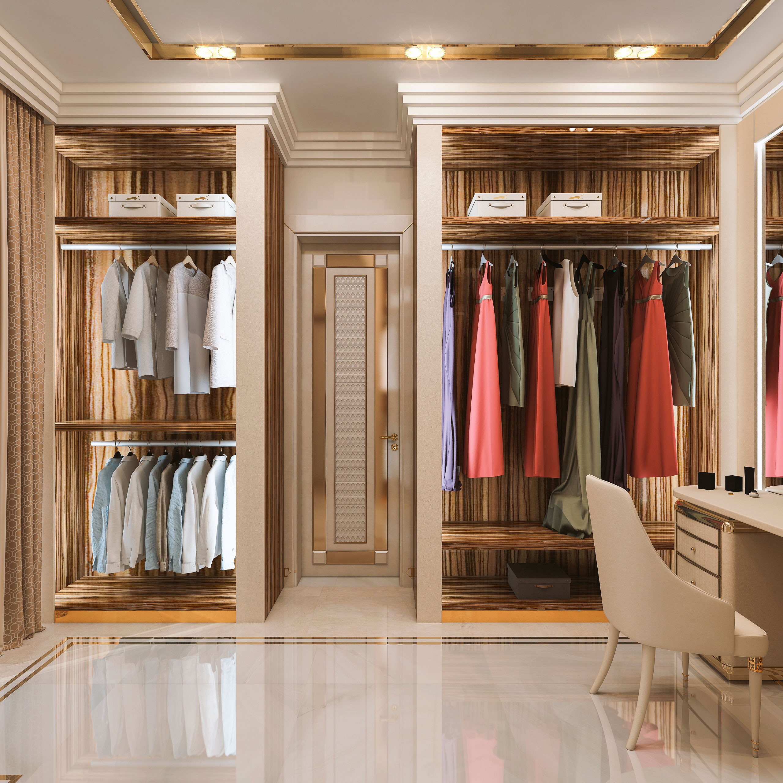 Stunning Huge Gold Wardrobe ⋆ Emirates Home
