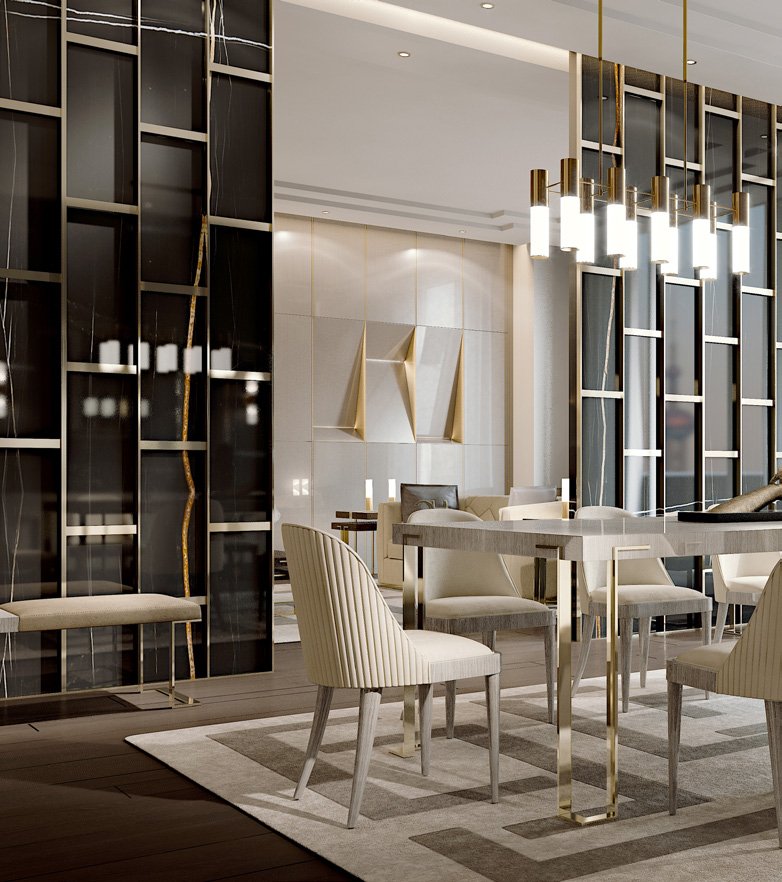 Extravagant rectangular dining table ⋆ Emirates Home