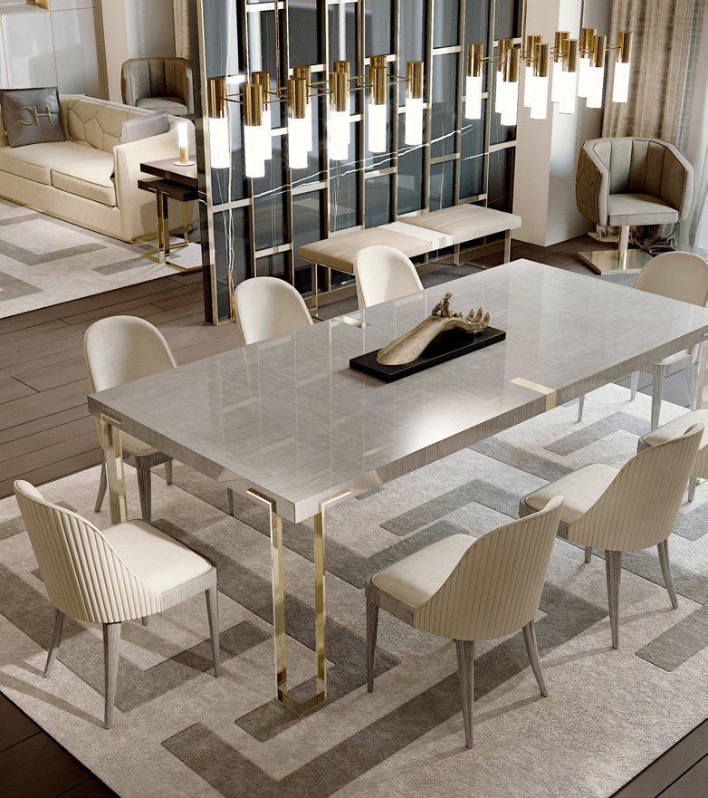 Extravagant rectangular dining table ⋆ Emirates Home