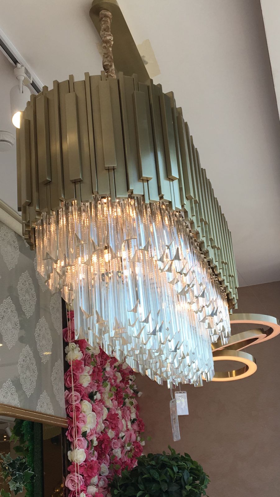 Long Rectangular Chandelier ⋆ Emirates Home